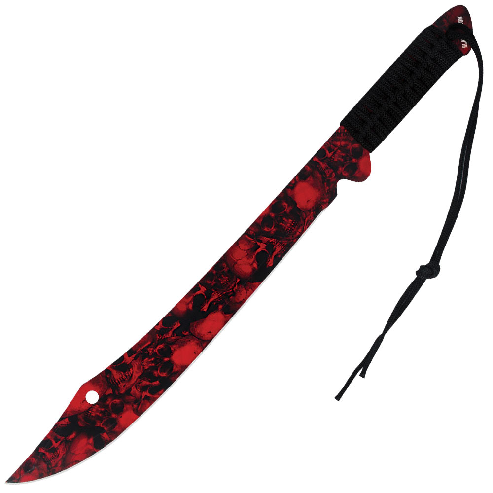 UnitedCutlery.Com: Black Legion Skull Mayhem Sword Red with Sheath - BV181