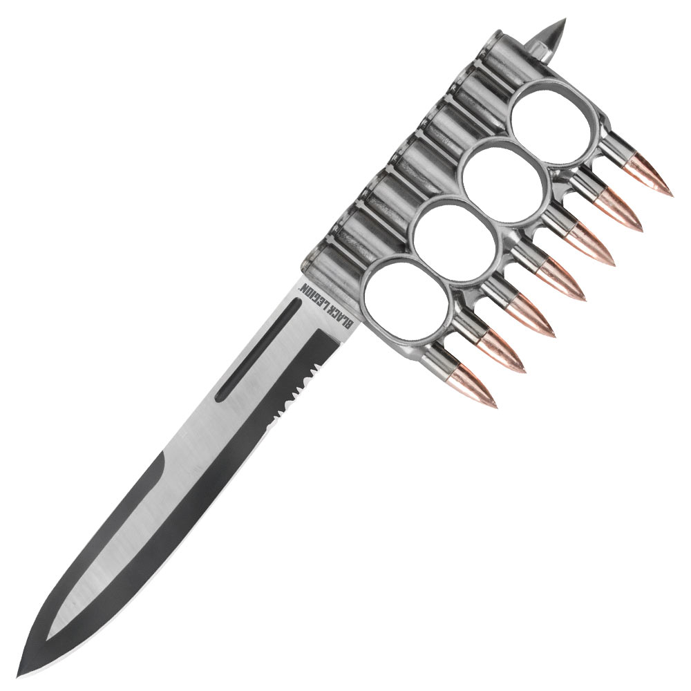 UnitedCutlery.Com: Black Legion Fixed Blade With Bullet Knuckle Guard ...