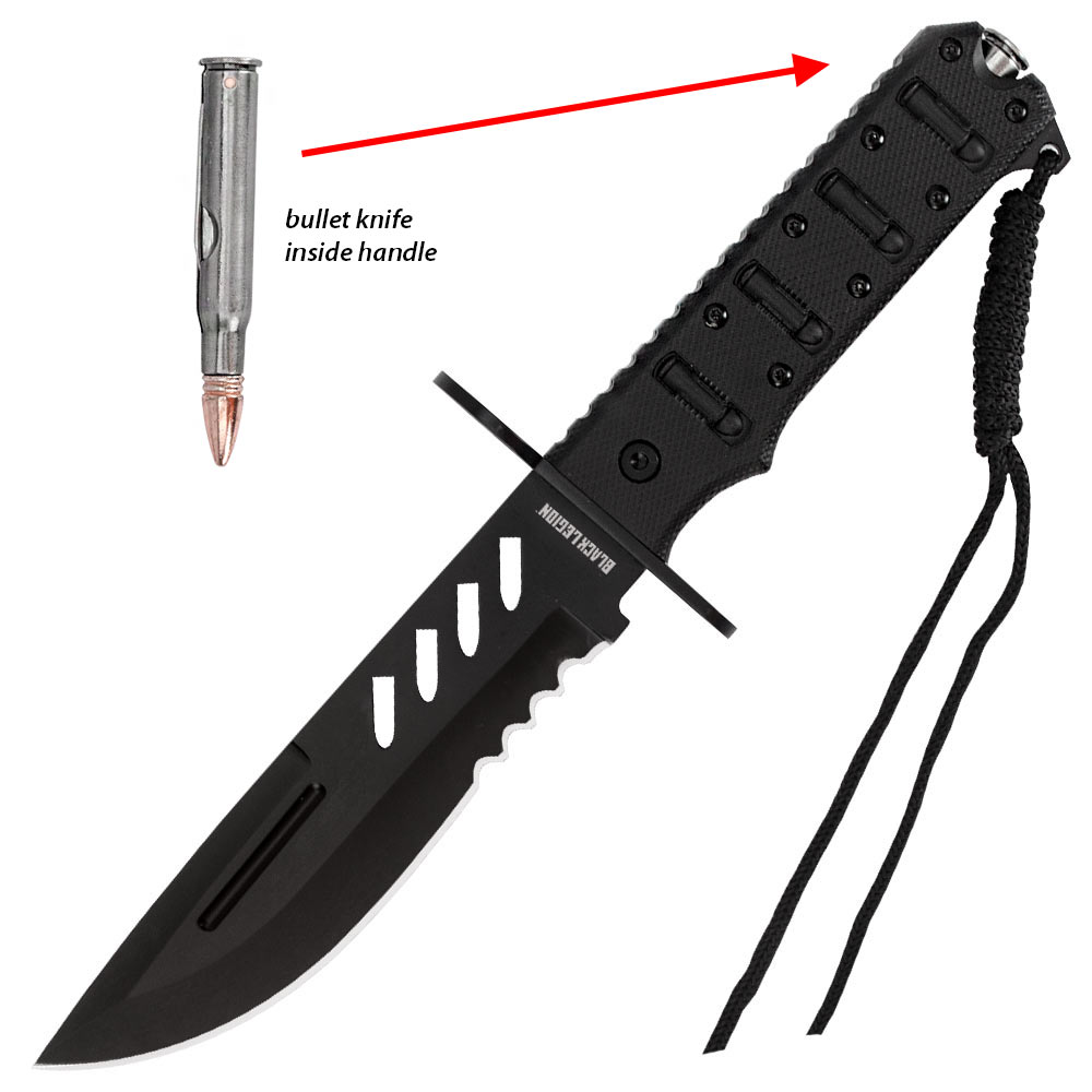 UnitedCutlery.Com: Black Legion Covert Combat Bullet Knife - BV214