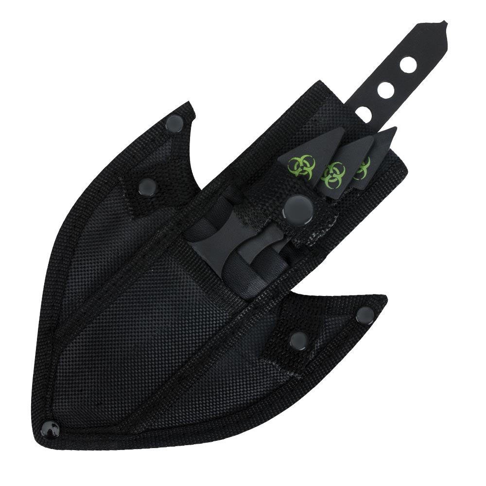 UnitedCutlery.Com: Black Legion Toxic Throwing Axe & Knives - BV218