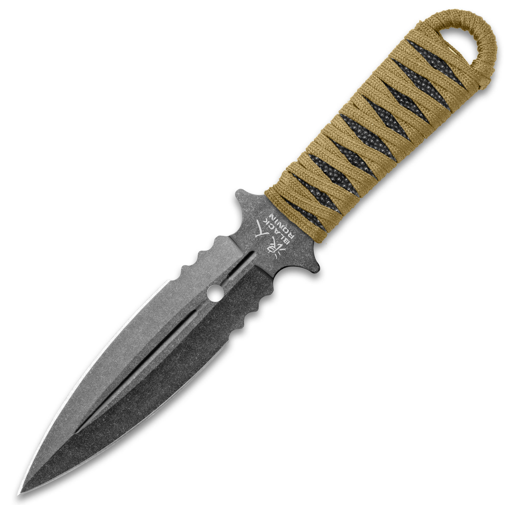 UnitedCutlery.Com: Black Ronin Boot Knife - Double-Edged Spear Point ...